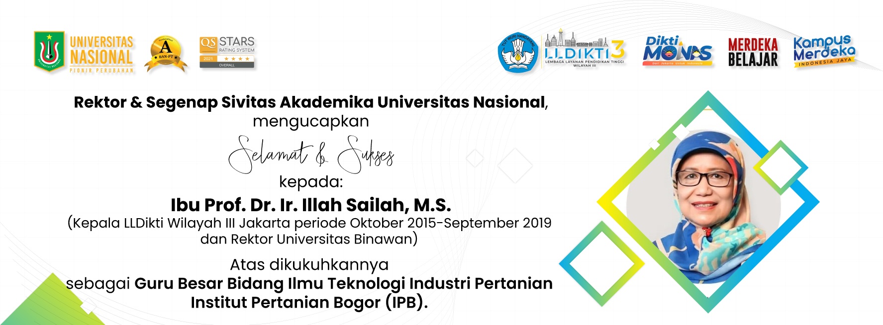 Selamat & Sukses Kepada Ibu Dr. Ir. Illah Sailah, M.S. Atas ...