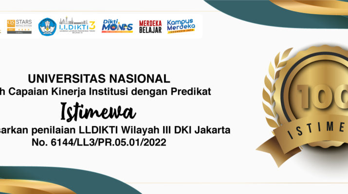 Universitas Nasional Raih Capaian Kinerja Dengan Predikat “ISTIMEWA ... Universitas Nasional Raih Capaian Kinerja Dengan Predikat “ISTIMEWA ...