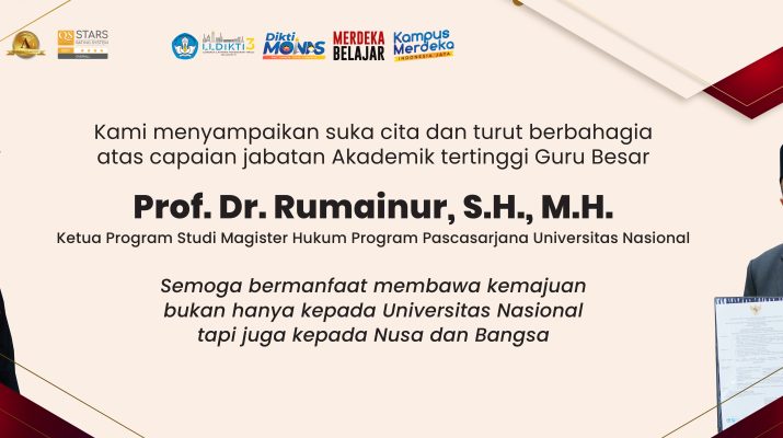 Selamat & Sukses Kepada Prof. Dr. Rumainur, S.H., M.H. – MPR UNAS
