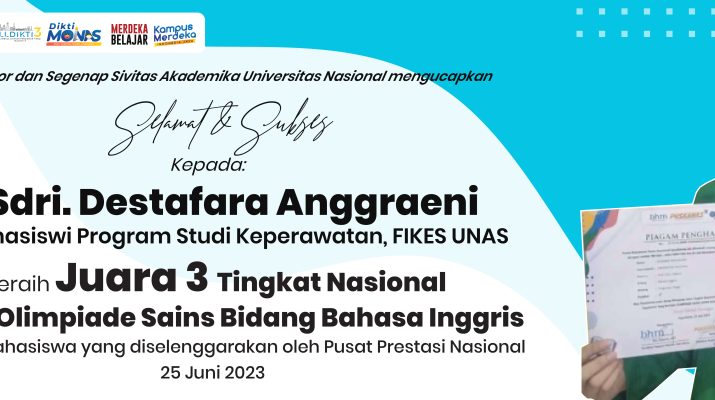 Prestasi Sdri. Destafara Anggraeni Mahasiswi Program Studi Keperawatan ...